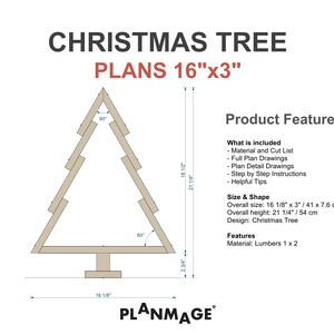 Wooden Christmas Tree Plans Bundle 1 - DIY PDF Download - Etsy