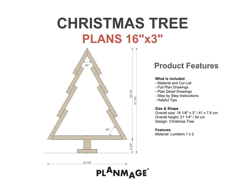 Wooden Christmas Tree Plans Bundle 1 - DIY PDF Download - Etsy