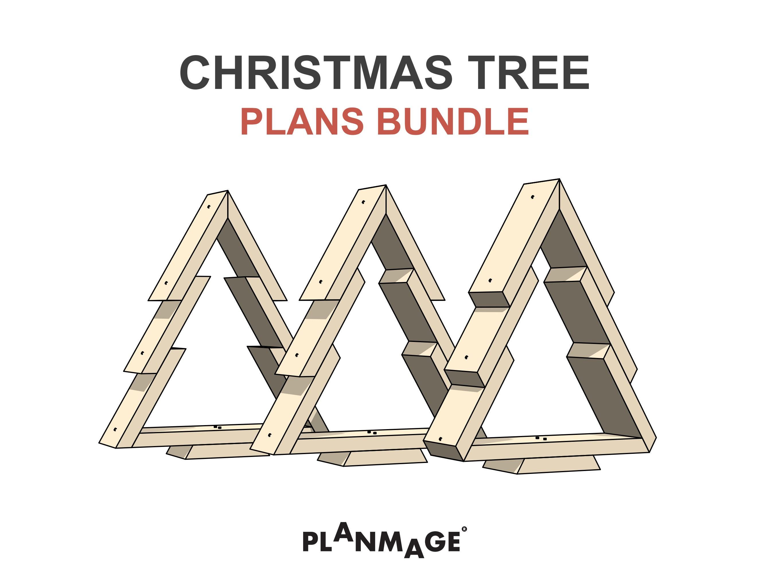 Wooden Christmas Tree Plans Bundle - DIY PDF Download - Etsy