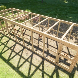 Chicken Run Plans 7x24 PDF 20 Chickens DIY Download PDF - Etsy