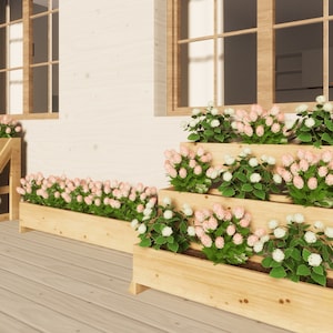 3 Tier Planter Box Plans: DIY Garden Planter (51x24 In) (PDF) - Etsy