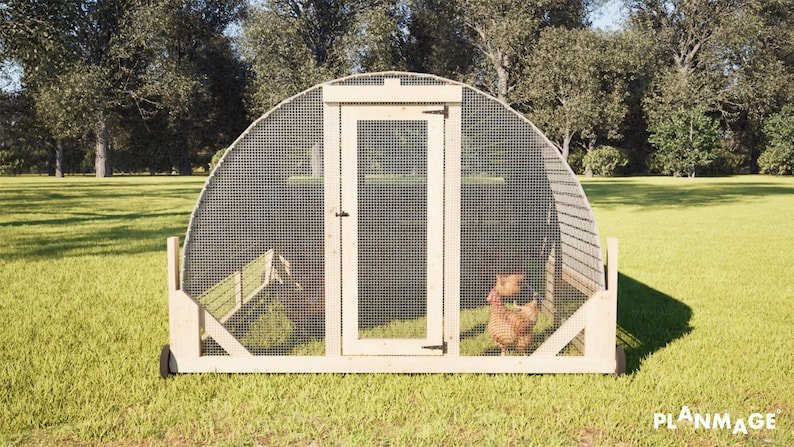 Chicken Tractor Plans 8x10 - DIY Mobile Hoop Coop PDF Download Backyard ...