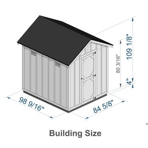 Garden Shed Plans 7x8 DIY Download PDF Plans - Etsy