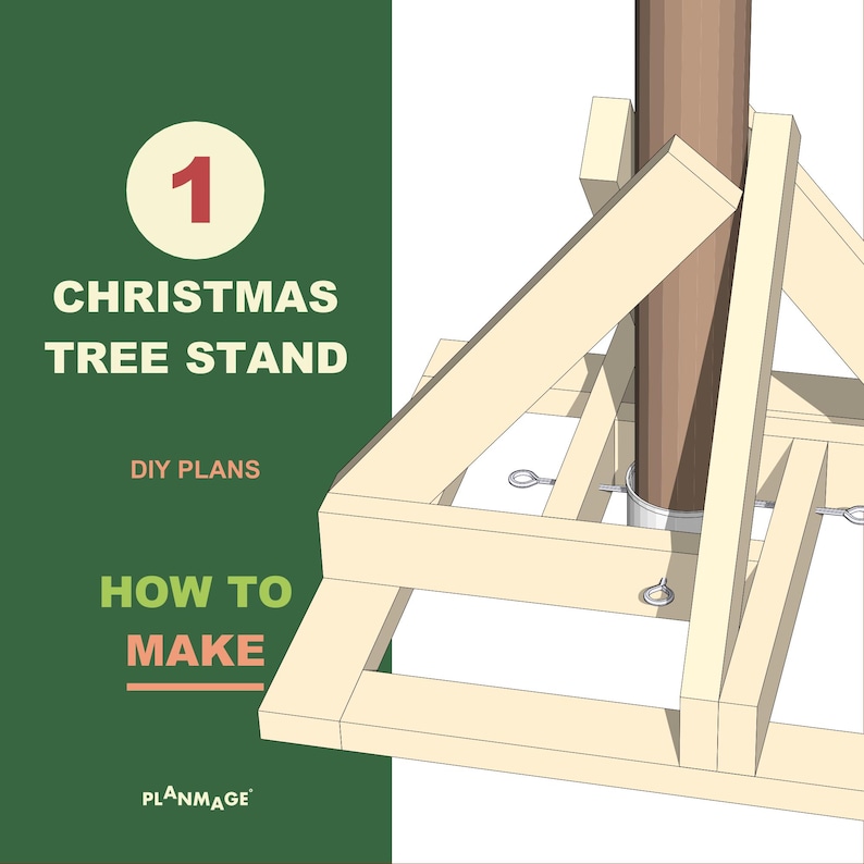 Christmas Tree Stand Plans With Cross Bracing - DIY Wooden Stand ...