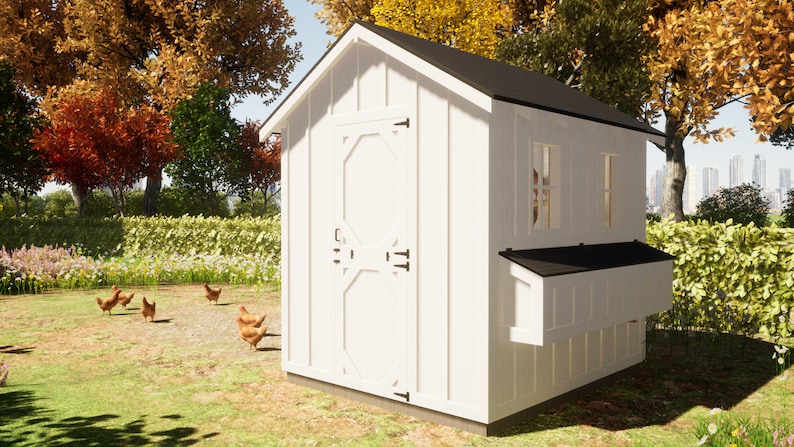 Chicken Coop Plans 8x8 for 24 Chickens DIY Download PDF Plans - Etsy