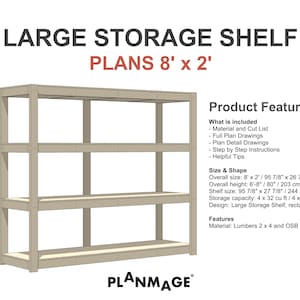 Large Storage Shelf Plans Bundle 1 - DIY Modular Shelves Download - Etsy
