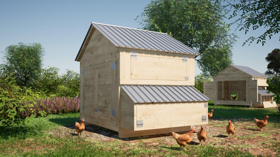 Small Chicken Coop Plans 6x5: DIY Hen House (PDF Download) - Etsy