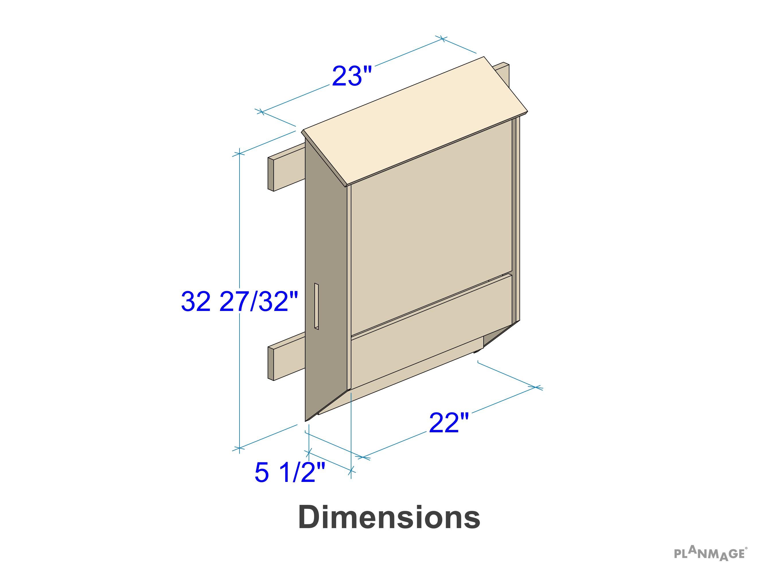 Bat House Plans – Multi-chamber Design (3-chamber) Bat Habitat DIY ...