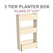 3 Tier Garden Planter Box Plans: DIY Outdoor Planter (PDF) - Etsy