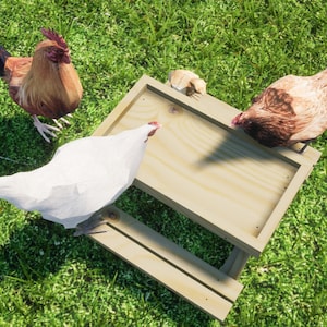 Chicknic Table Plans 16x17 in - DIY Chicken Picnic Table PDF Download ...