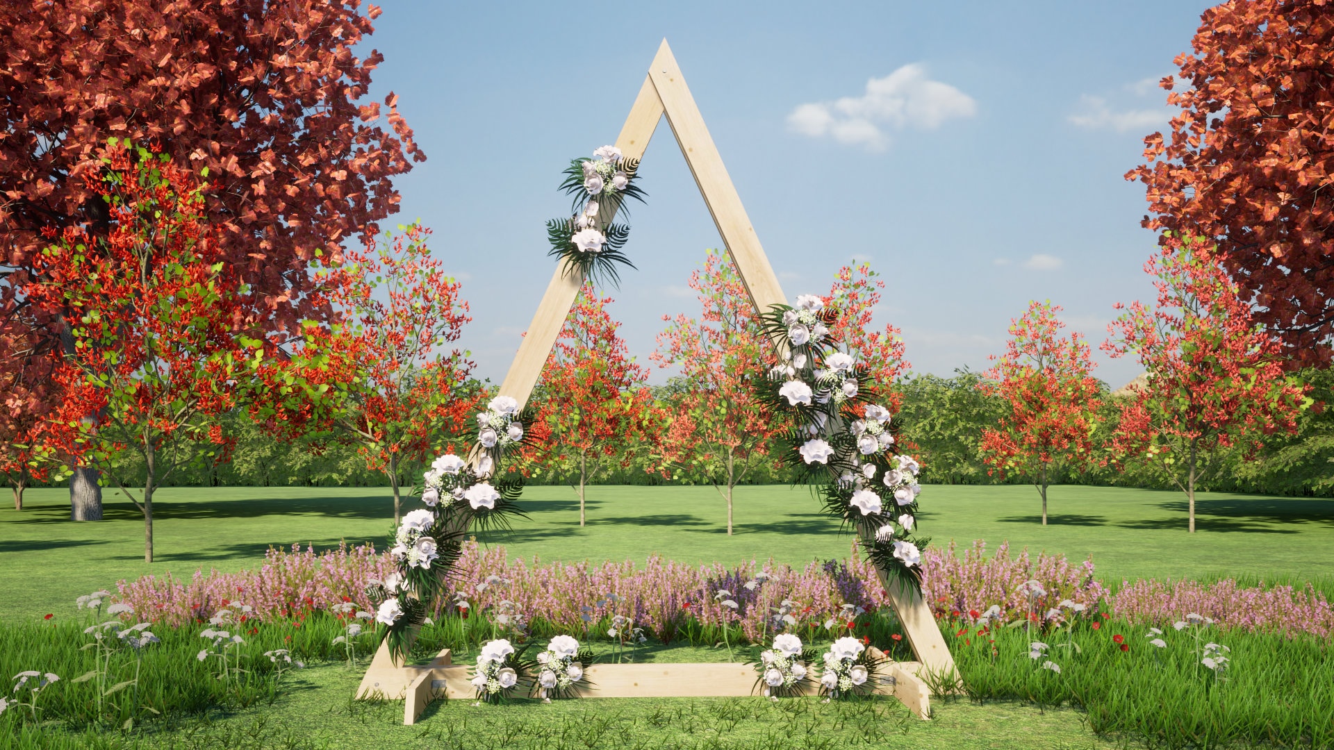 Large Triangle Wedding Arch 9x10 Ft DIY Wooden Decoration Plans - Etsy
