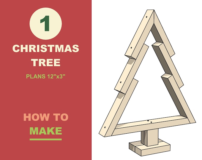 Wooden Christmas Tree Plans 74 Inches Tall PDF Download - Etsy Canada