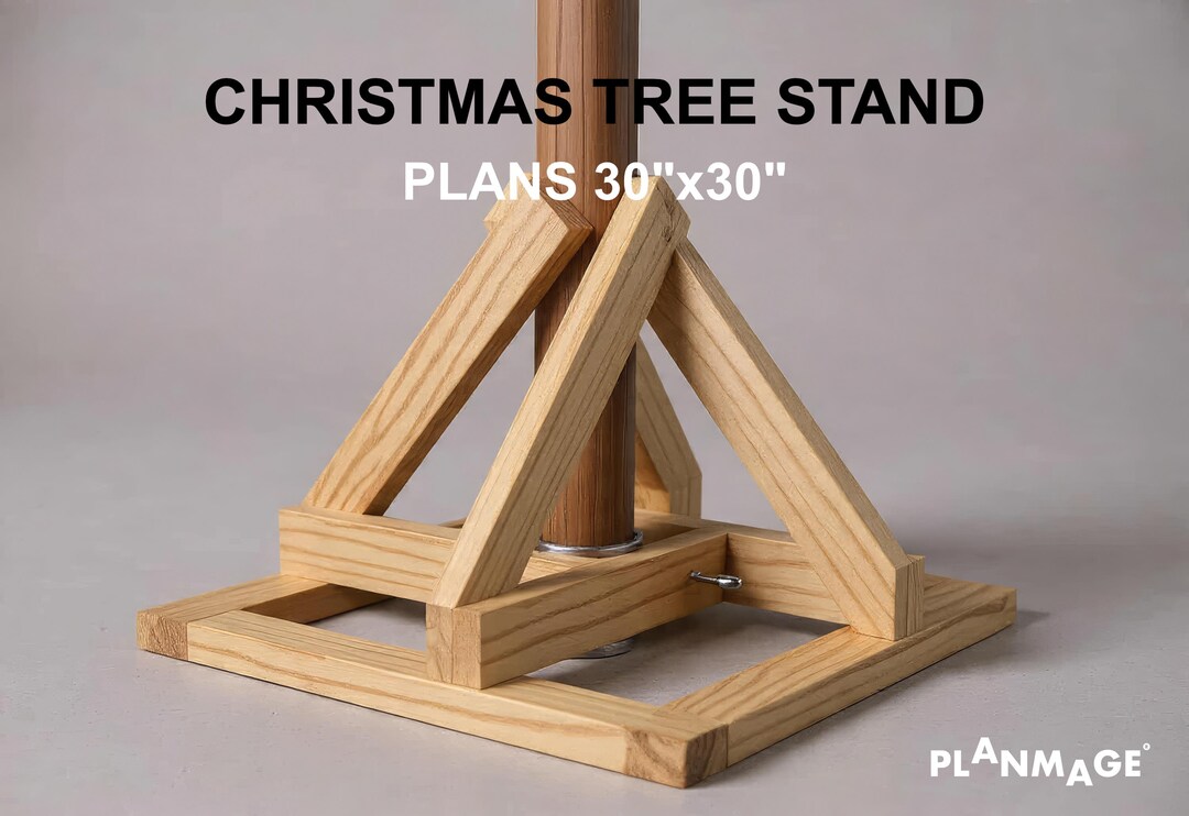 Christmas Tree Stand Plans With Cross Bracing - DIY Wooden Stand ...