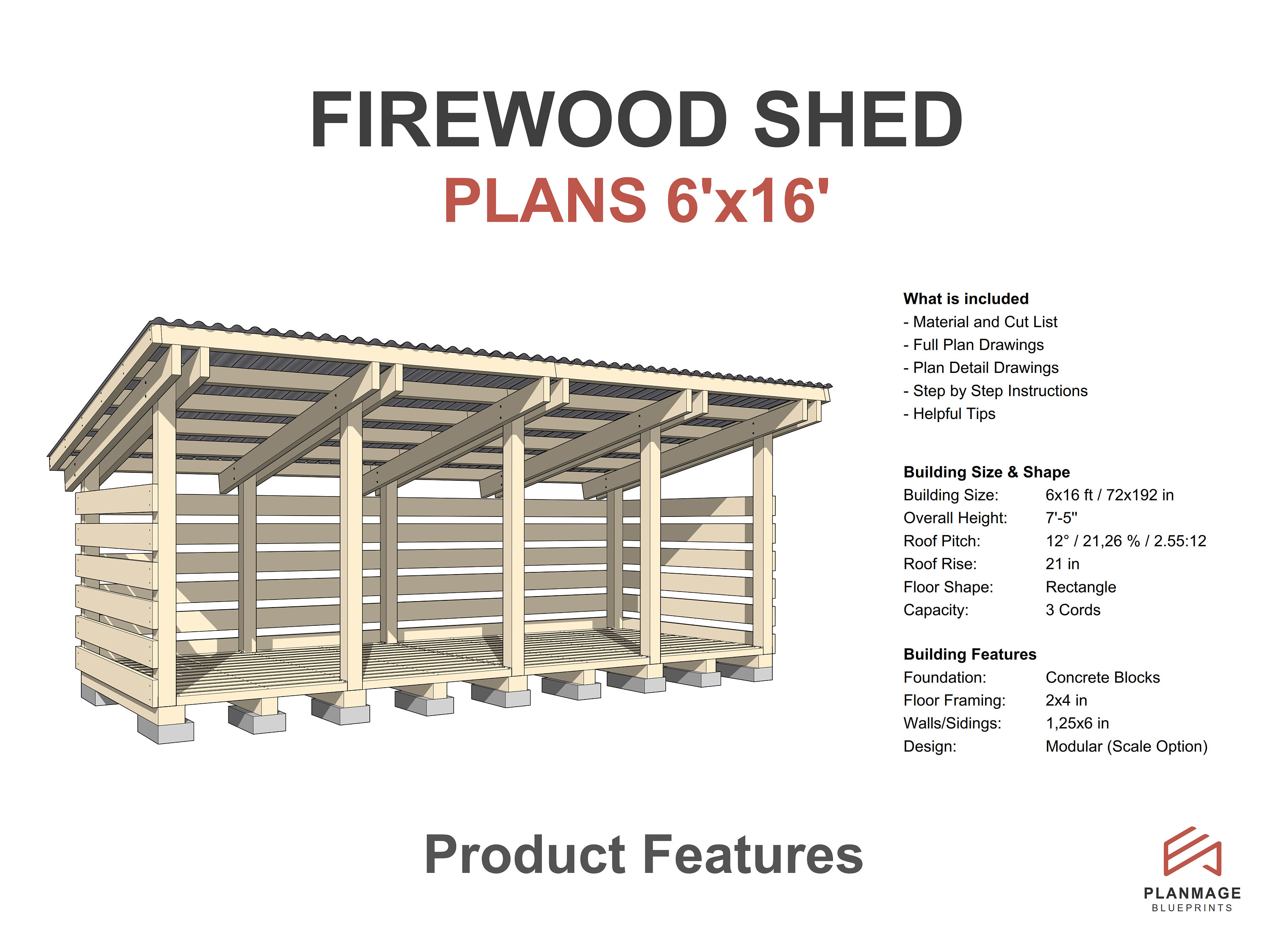 Firewood Shed Plans Bundle - DIY 5 PDF Blueprints - Etsy