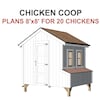 8x20 Walk-in Chicken Coop Plans 20 Chickens - PDF Chicken Shed Plans Digital Download - Etsy Canada