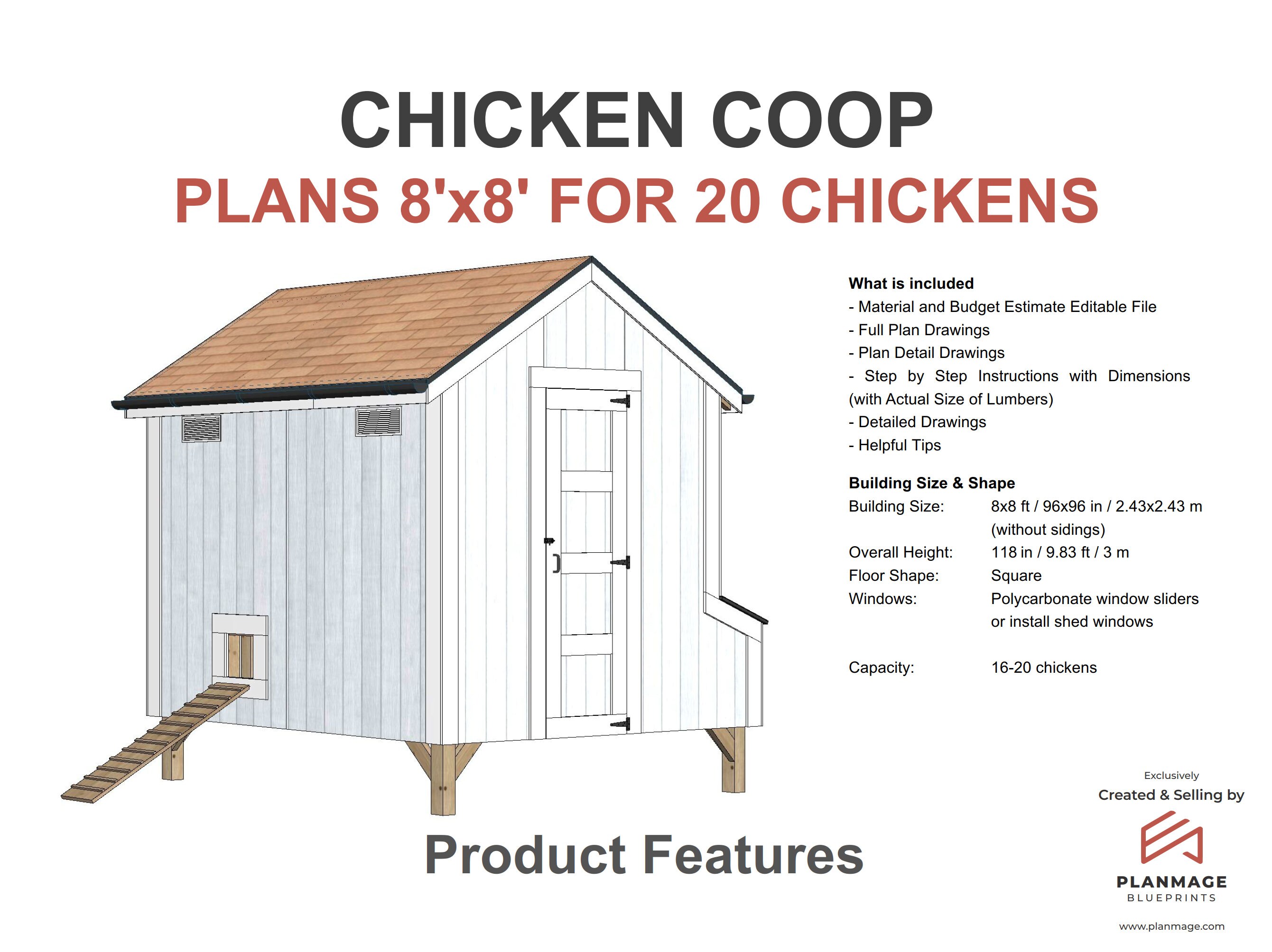 Chicken House Plans For 20 Chickens