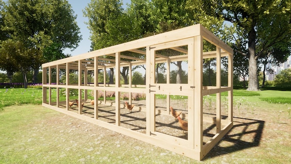 Large Chicken Run Plans