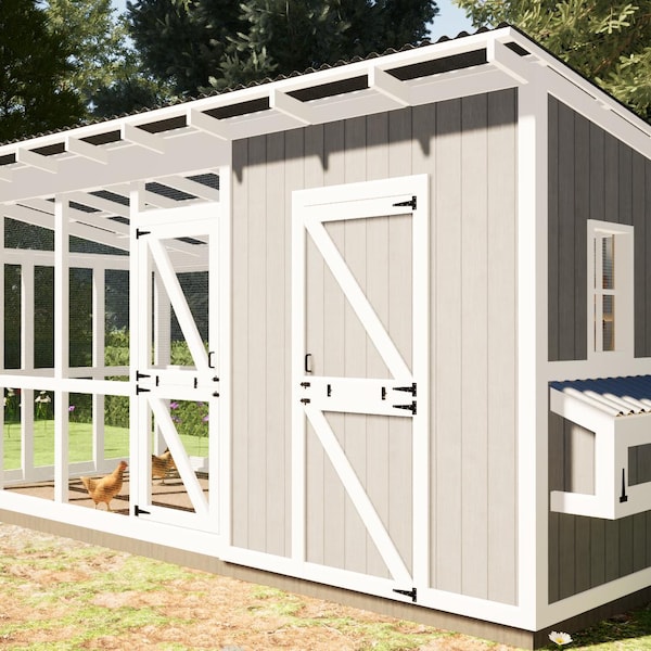 Chicken Coop Plans 20 Chickens - Etsy