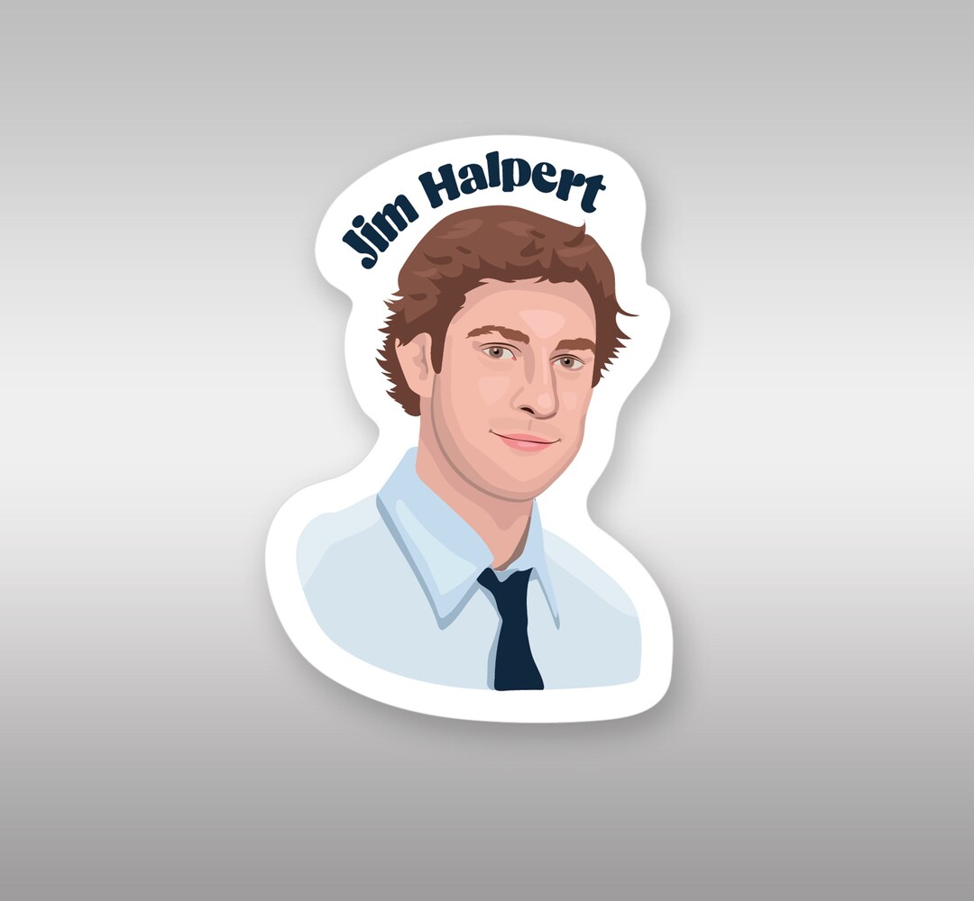 Jim Halpert Sticker, the Office - Etsy