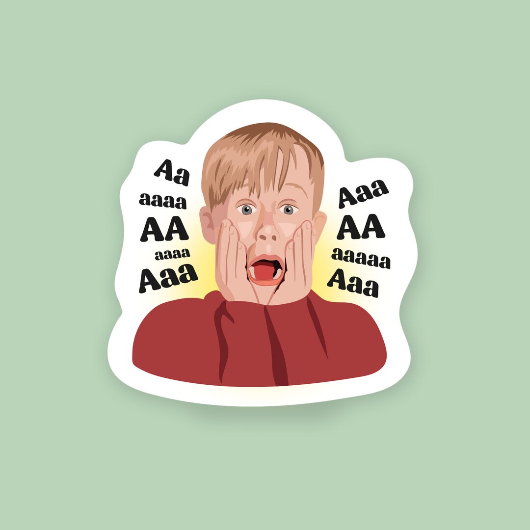 Home Alone Sticker, Kevin Sticker, Scared Kevin - Etsy