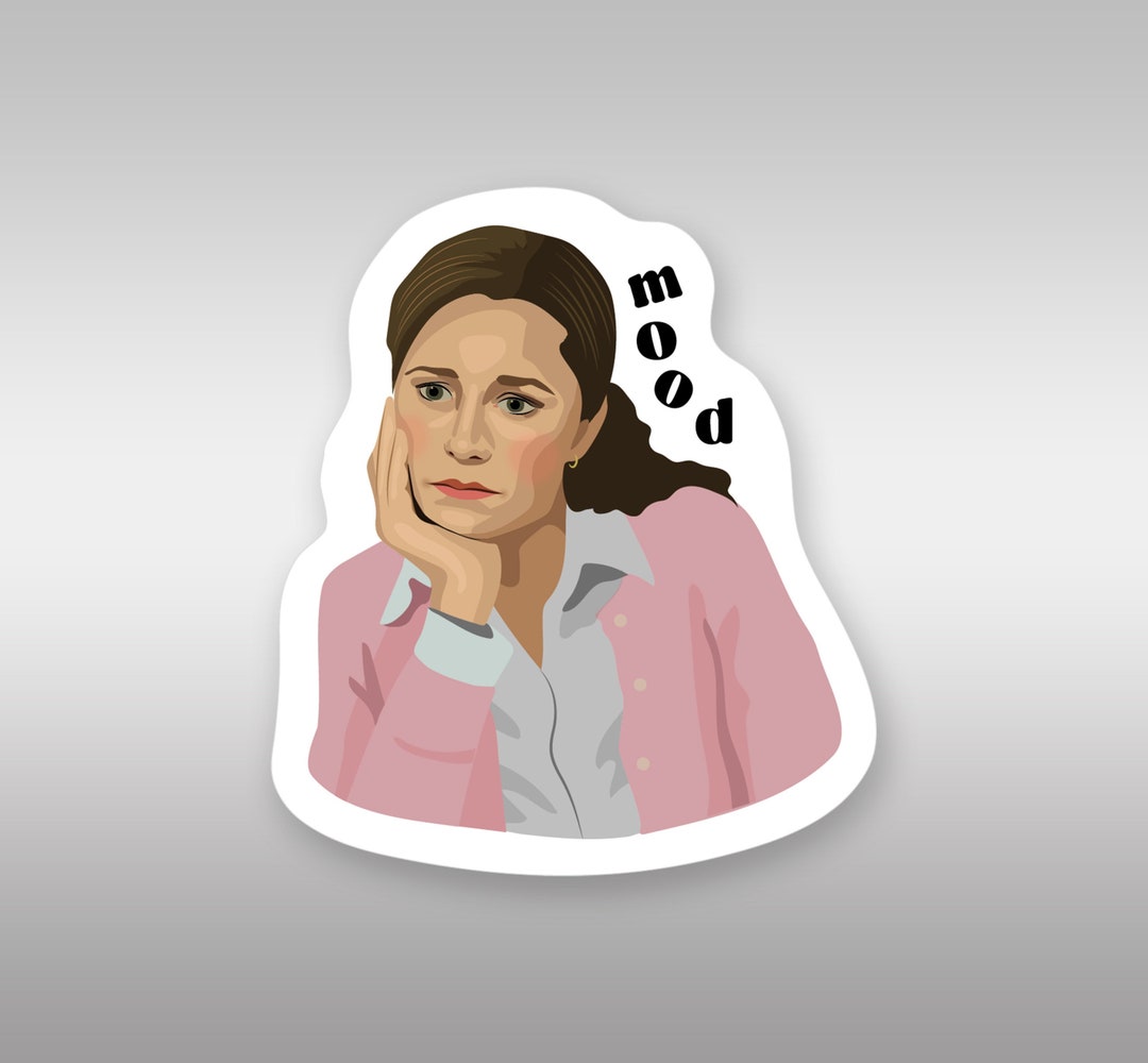 Pam Beesly Sticker, the Office, Mood - Etsy