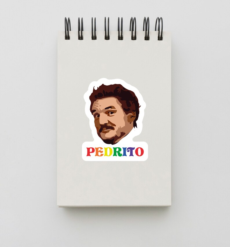 Pedro Pascal Sticker, Pedrito, Rainbow - Etsy