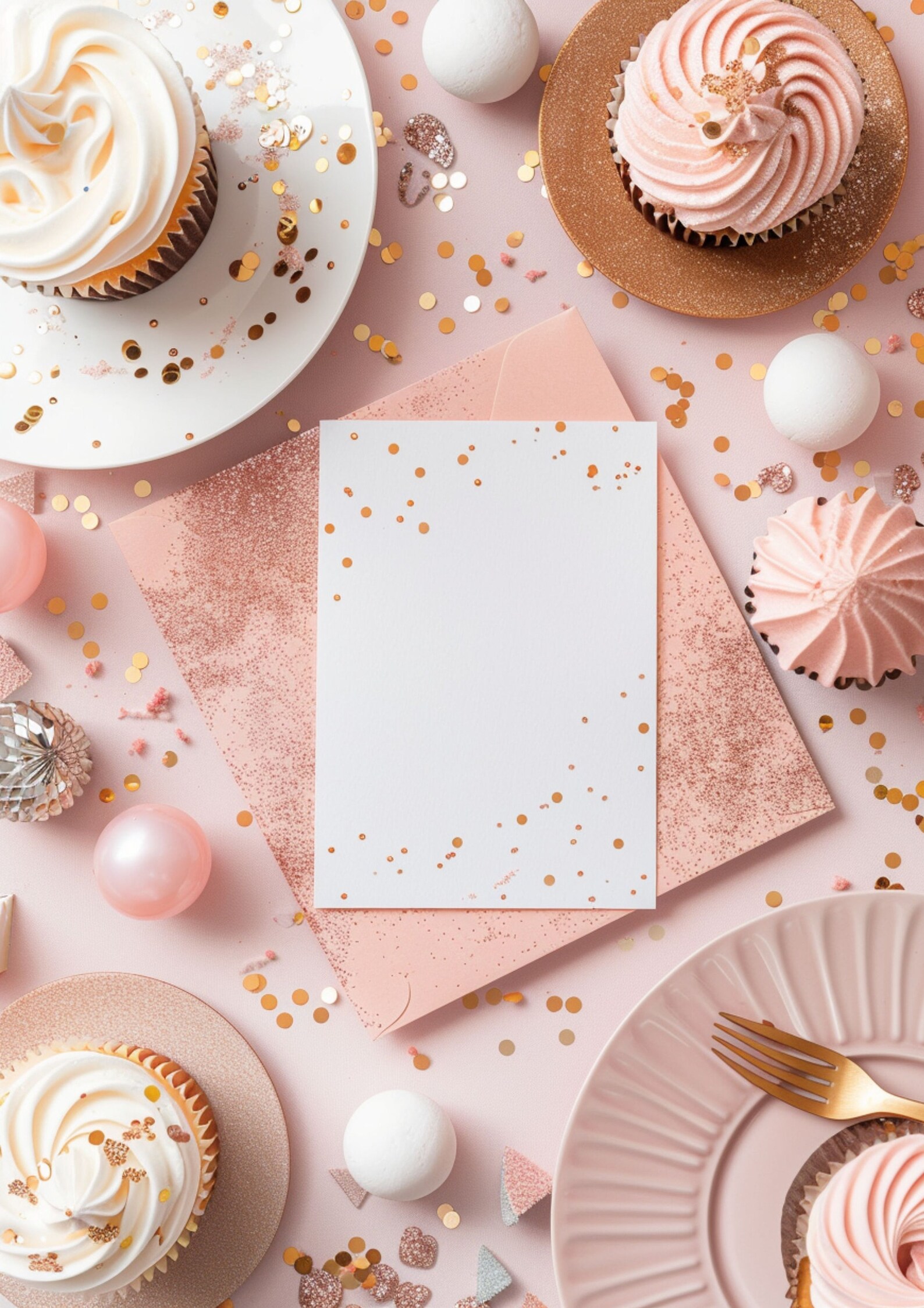 Mockup Invite Mockup Invitation Flat Lay Birthday Invitation Mockup ...