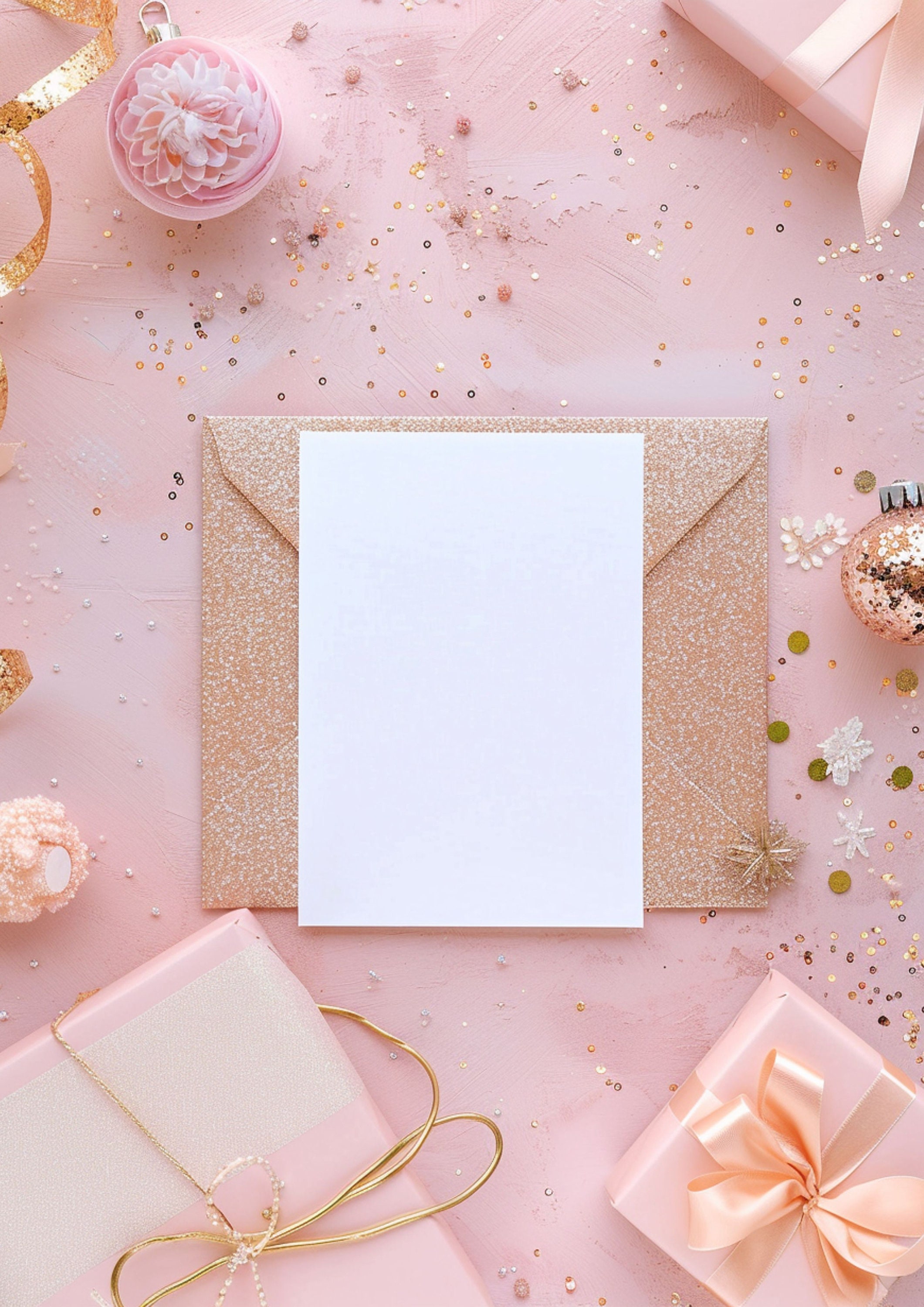 Mockup Invite Mockup Invitation Flat Lay Birthday Invitation Mockup ...