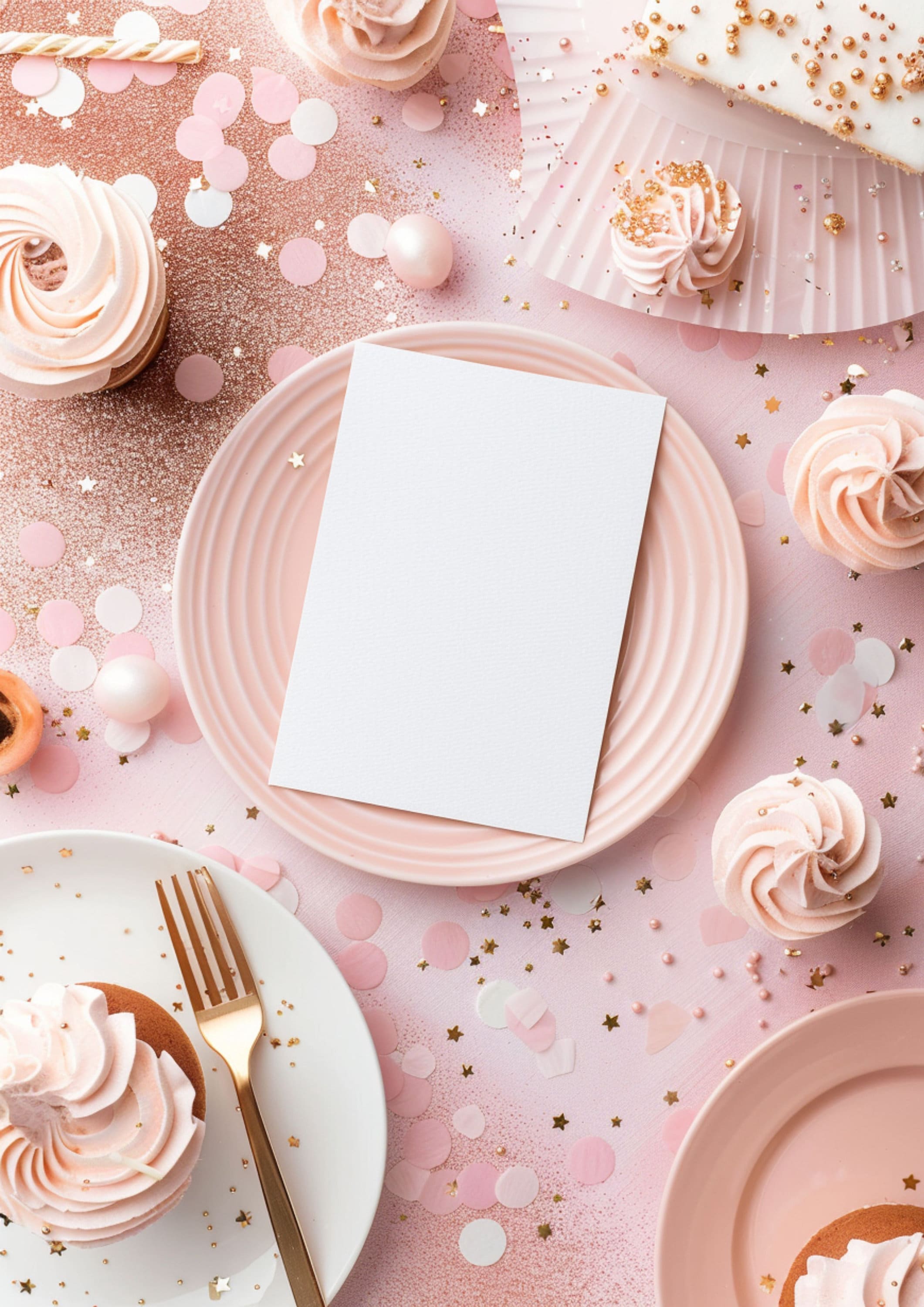 Mockup Invite Mockup Invitation Flat Lay Birthday Invitation Mockup ...