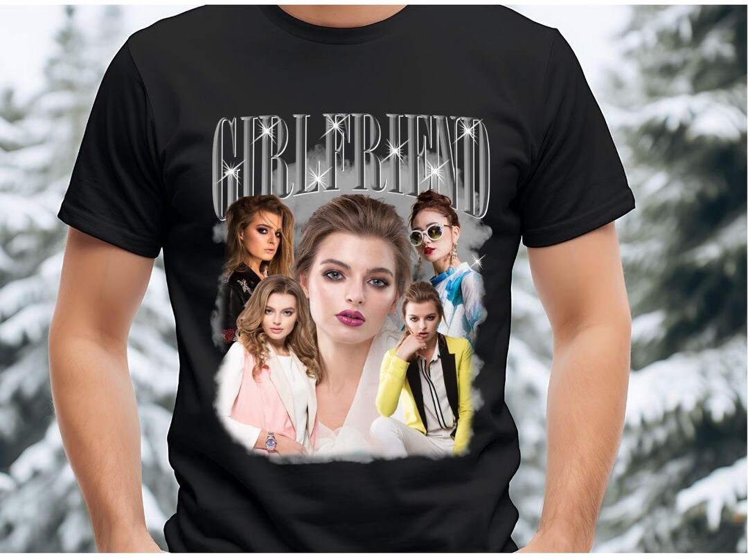 Custom Girlfriend Shirt, Custom Bootleg Rap Tee, Custom Girlfriend Face ...