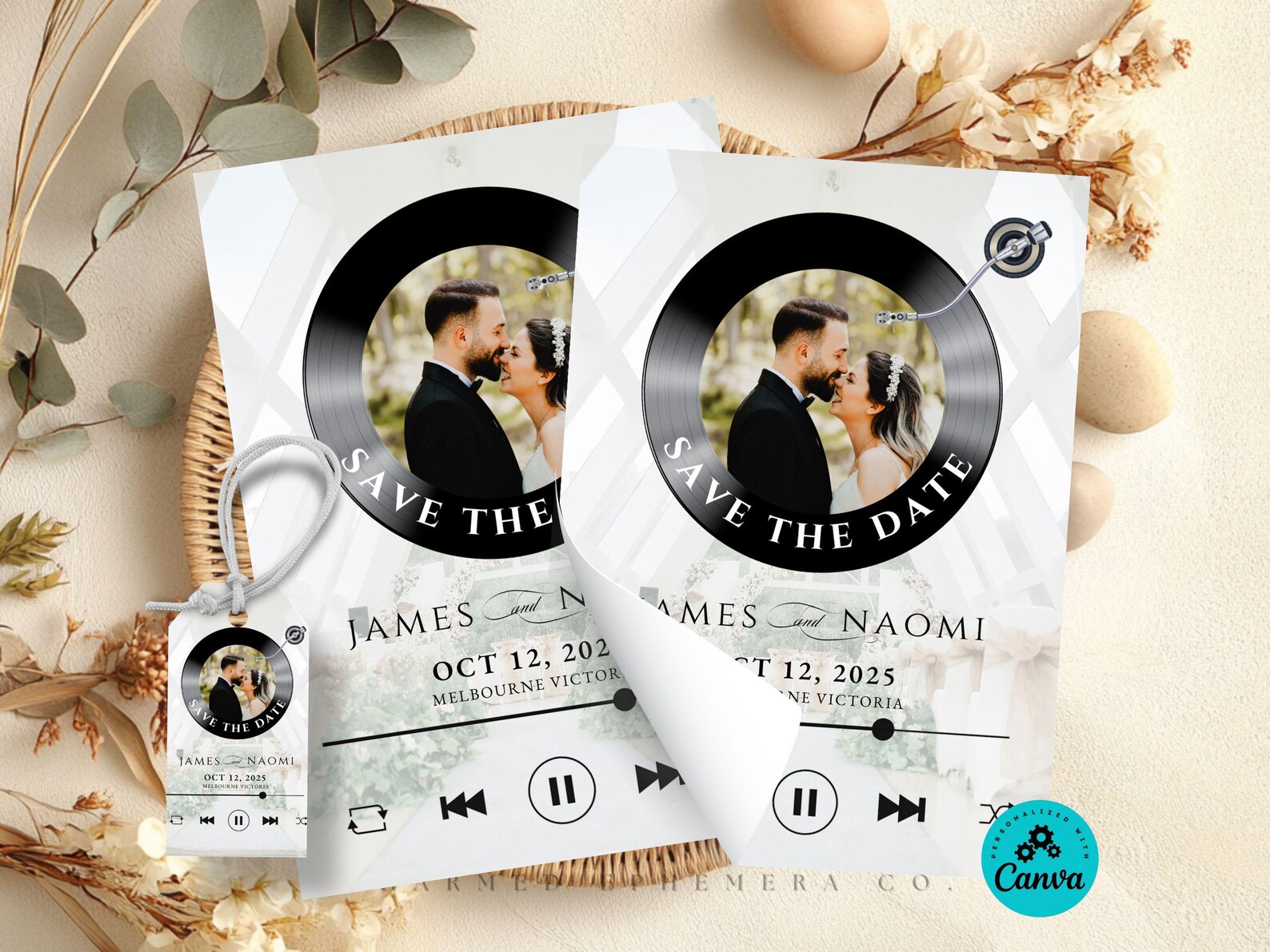 Customizable Spotify Wedding Invitation With Photo, Fun Wedding Invite ...