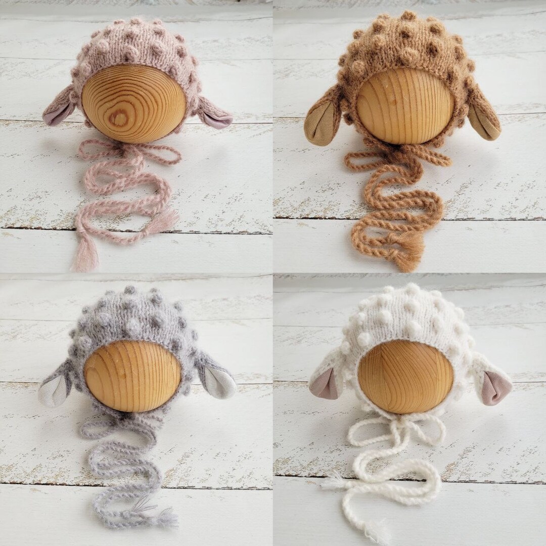 Sheep Bonnet, Lamb Outfit. Newborn Photo Props, Easter Photo Props - Etsy
