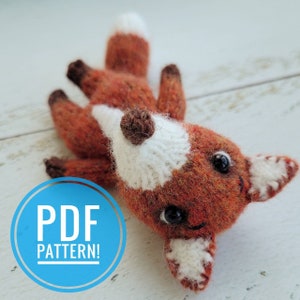 PDF! Fox Toy Knitting Pattern. PDF. Animal Pattern Toy. Amigurumi ...