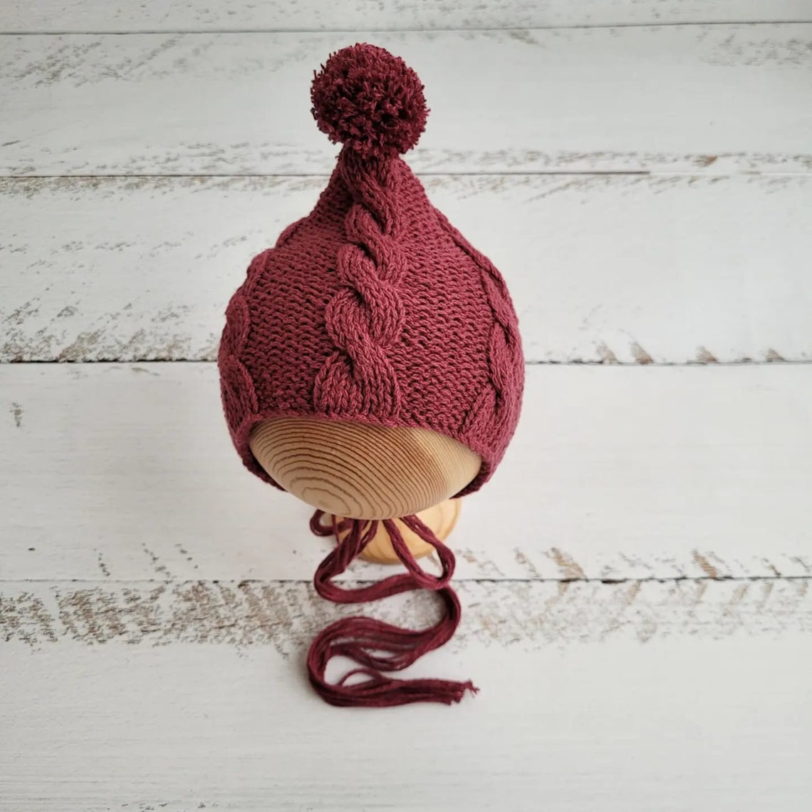 6 COLORS Pixie Newborn Bonnet, Baby Photo Props. - Etsy