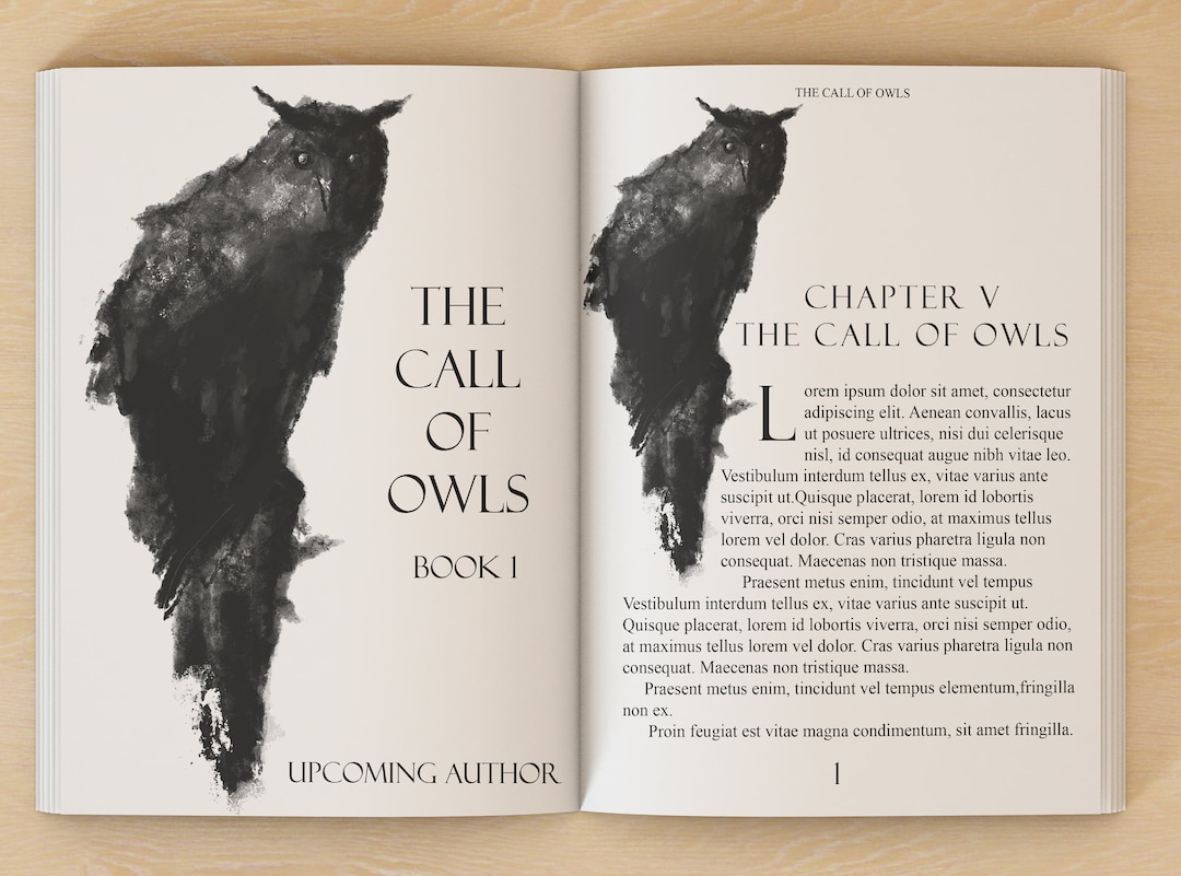 Chapter Header Art Book Art Bird Art Book Bird Book - Etsy