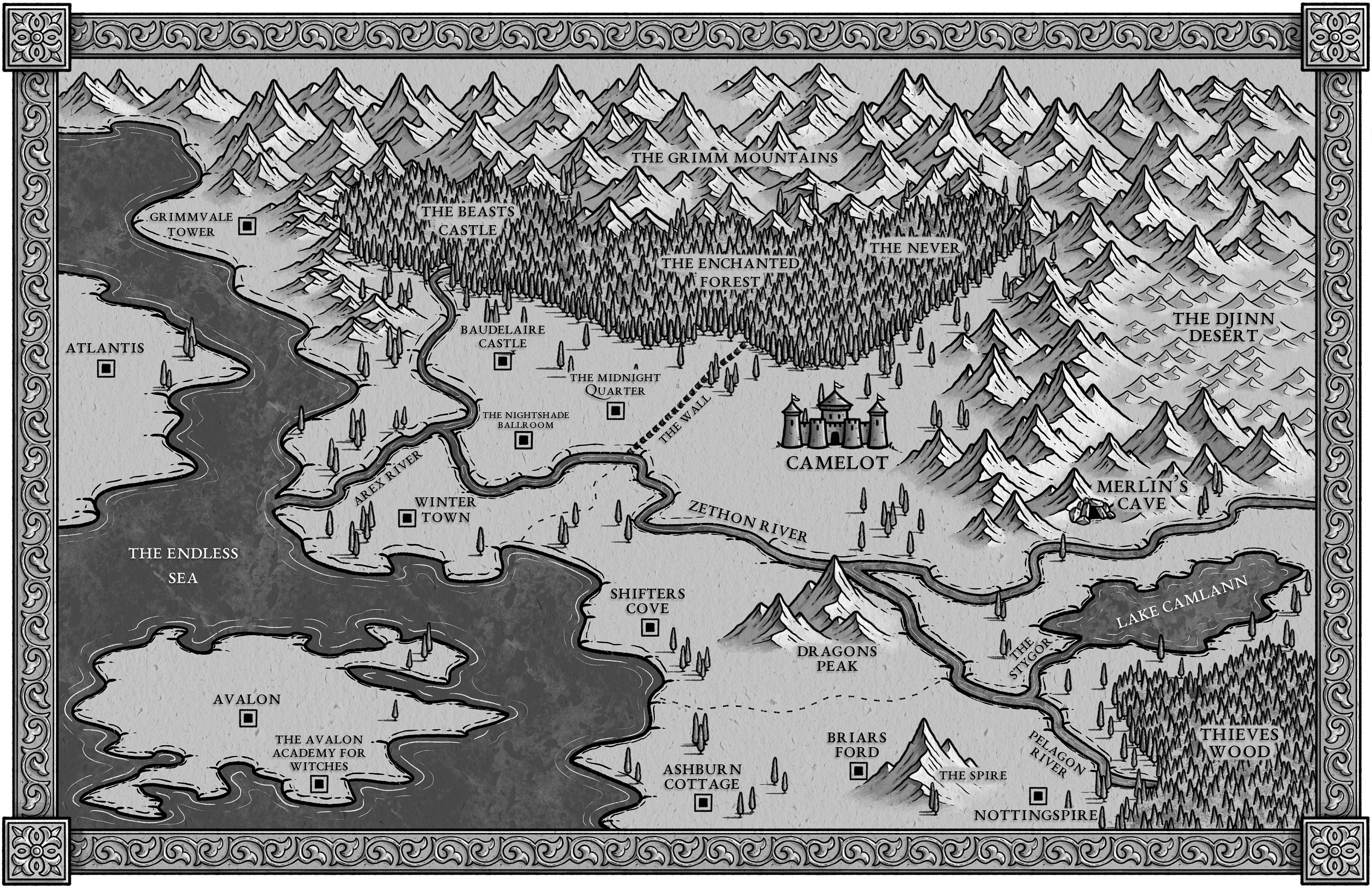 Custom Illustrated Fantasy Book Map Fantasy Village City Map Custom Fantasy Map - Etsy