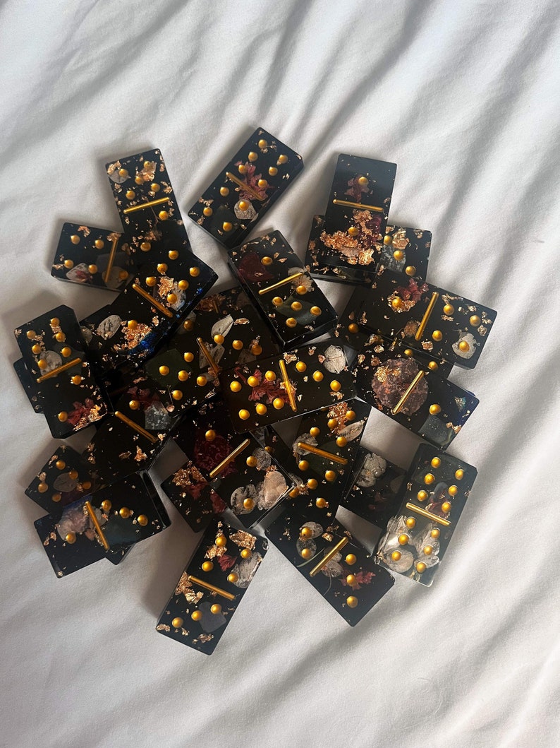 Customisable Domino Set - Resin Domino Set - Handmade Domino Set ...