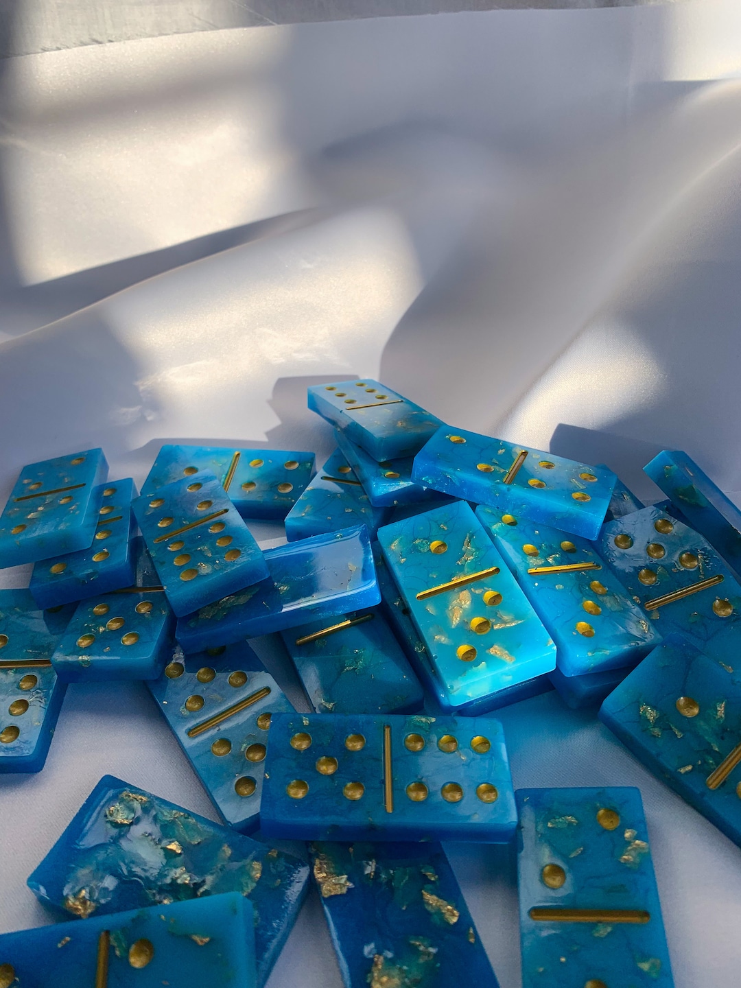 Customisable Domino Set - Resin Domino Set - Handmade Domino Set ...