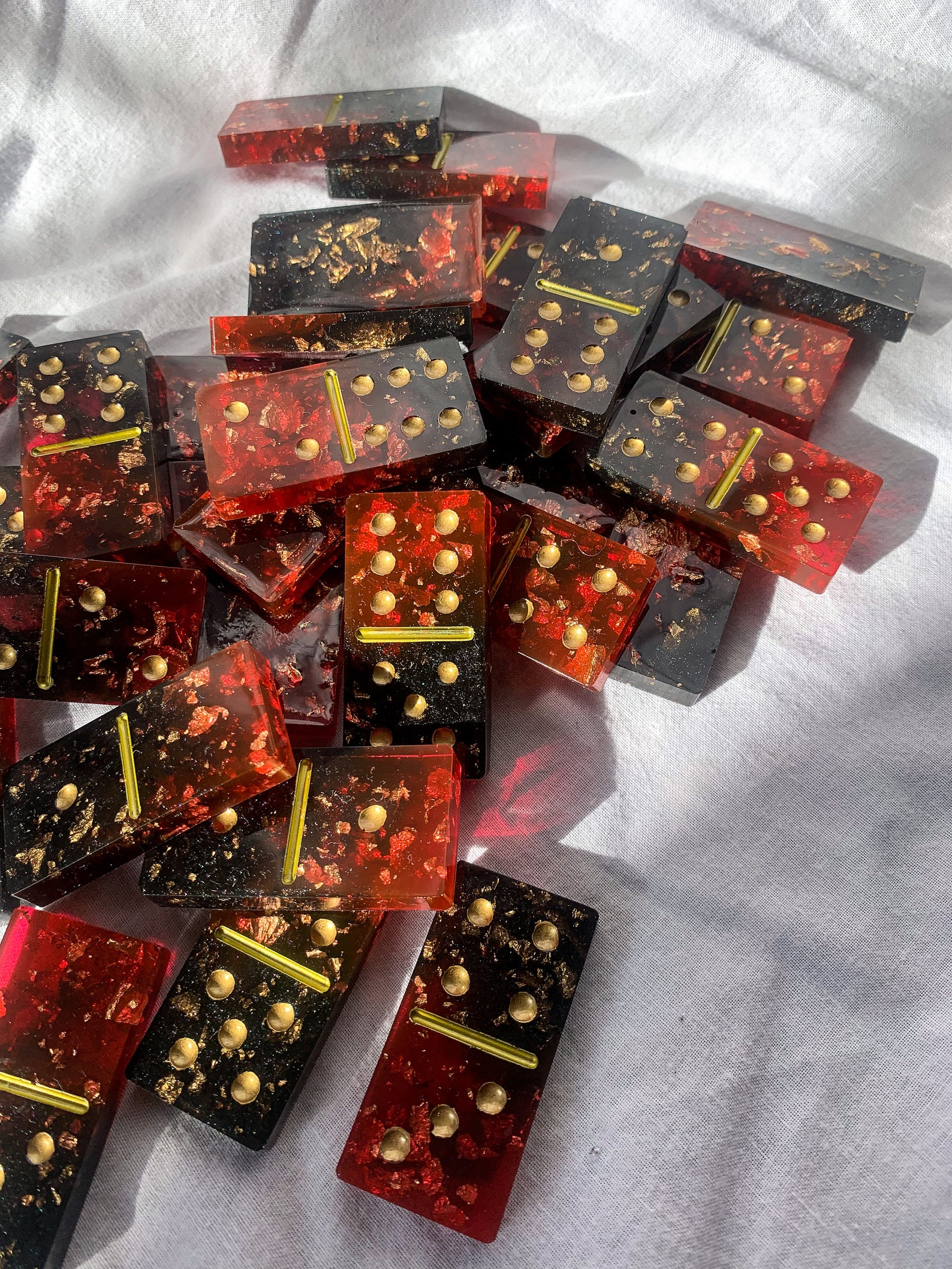 Customisable Domino Set - Resin Domino Set - Handmade Domino Set ...