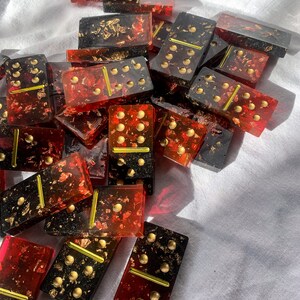 Customisable Domino Set - Resin Domino Set - Handmade Domino Set ...