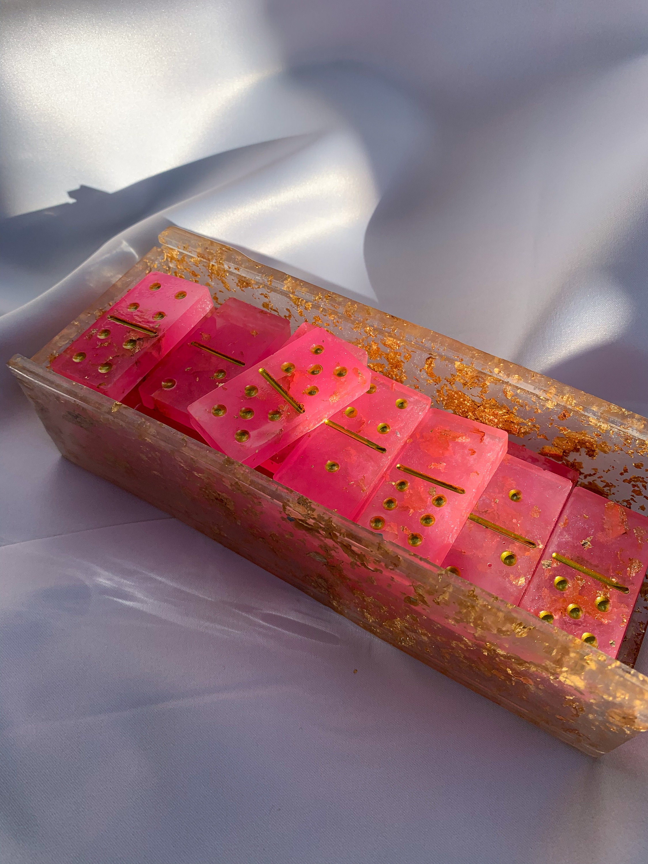 Customisable Domino Set Resin Domino Set Handmade Domino Set Games ...