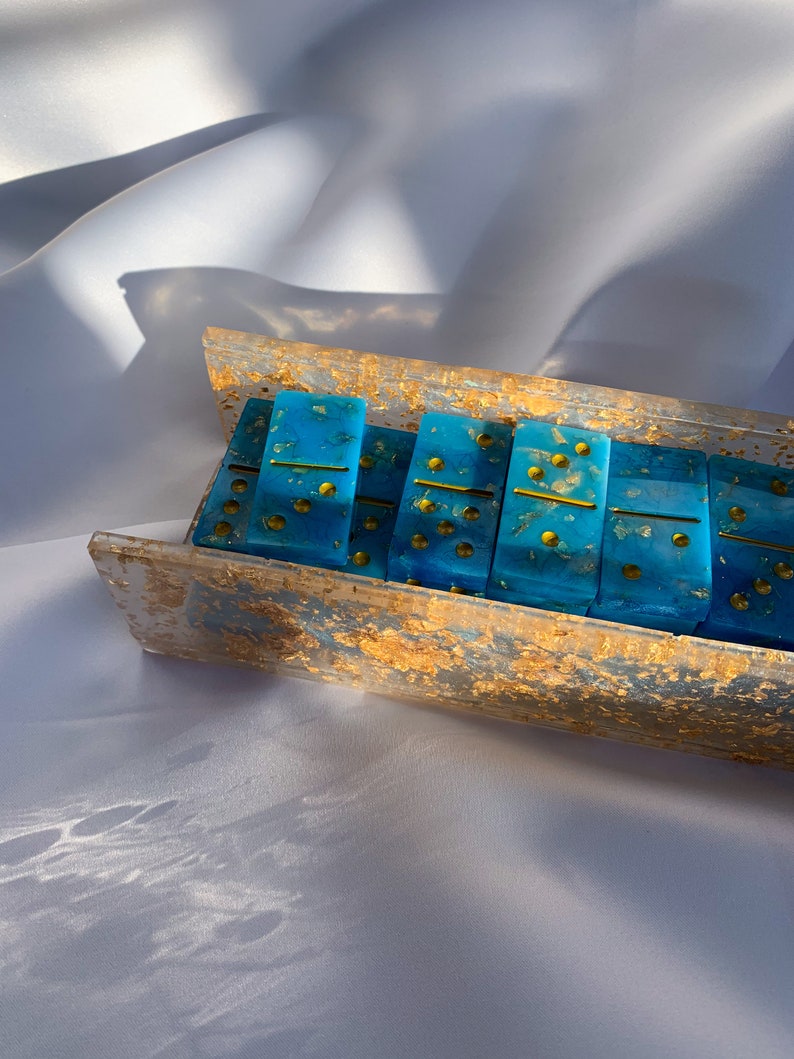 Customisable Domino Set - Resin Domino Set - Handmade Domino Set ...