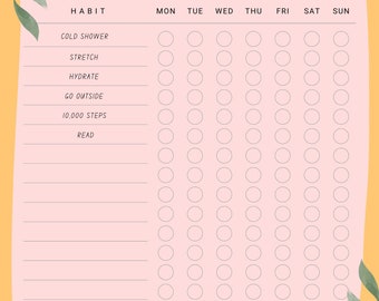 My Healthy Checklist - Etsy
