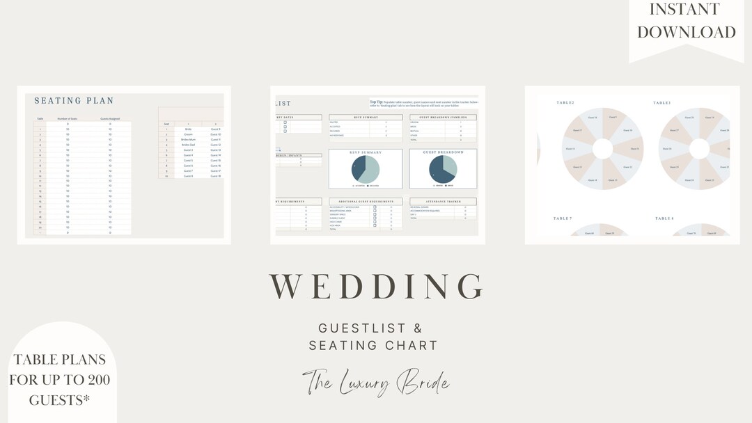 Interactive Wedding Seating Chart - Etsy