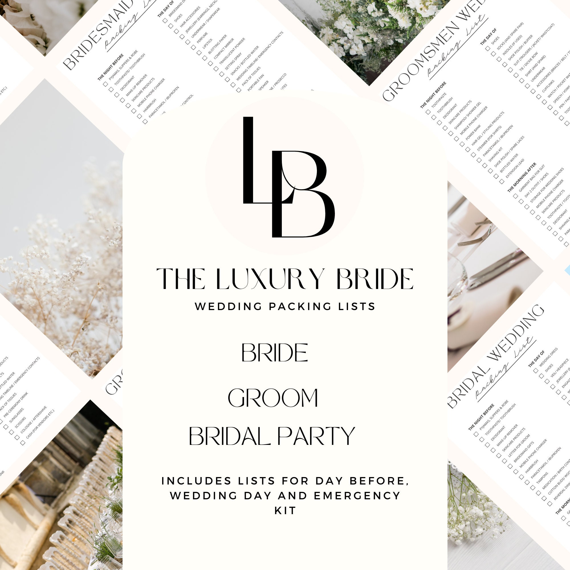 The Ultimate Wedding Packing List - Etsy