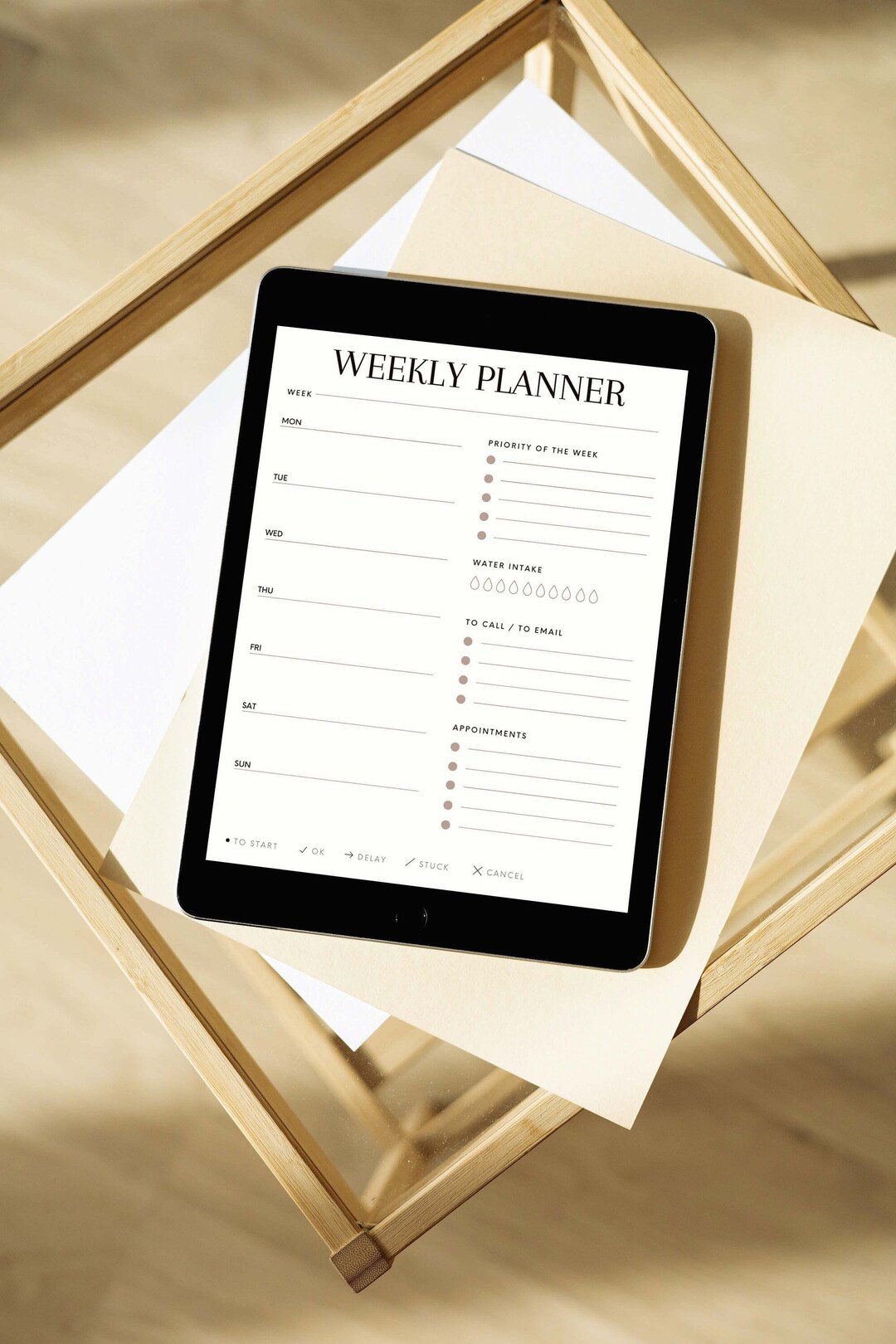 Minimal Weekly Planner Printable Digital Download A4 and - Etsy