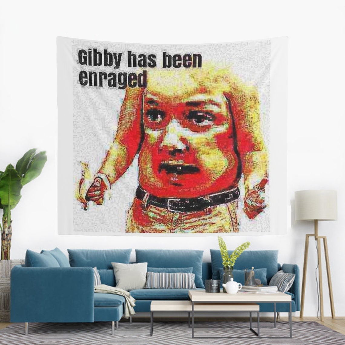 Gibby Has Been Enraged Wall Tapestry, College Room & Hostel Dorm Decor ...