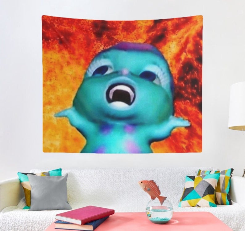 Bibble Meme Wall Tapestry, Hostel Dorm Decor, Bibble Meme Wall Hanging ...