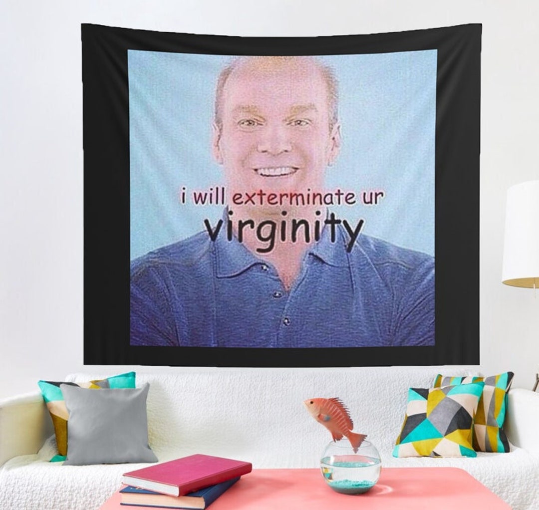Bob Duncan Exterminate Virginity Tapestry, Hostel Dorm Decor, Bob ...