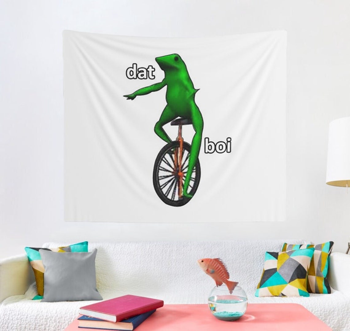 Dat Boi Meme Wall Tapestry, College Room & Hostel Dorm Decor, Dat Boi ...